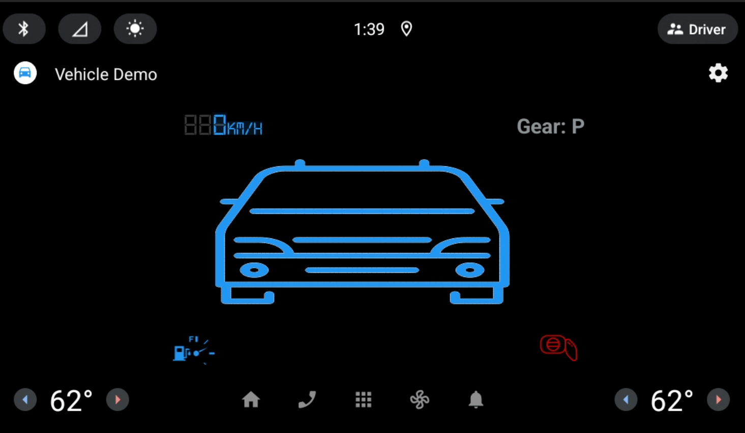 Dynamically change vehicle properties in Android Automotive - Genymotion